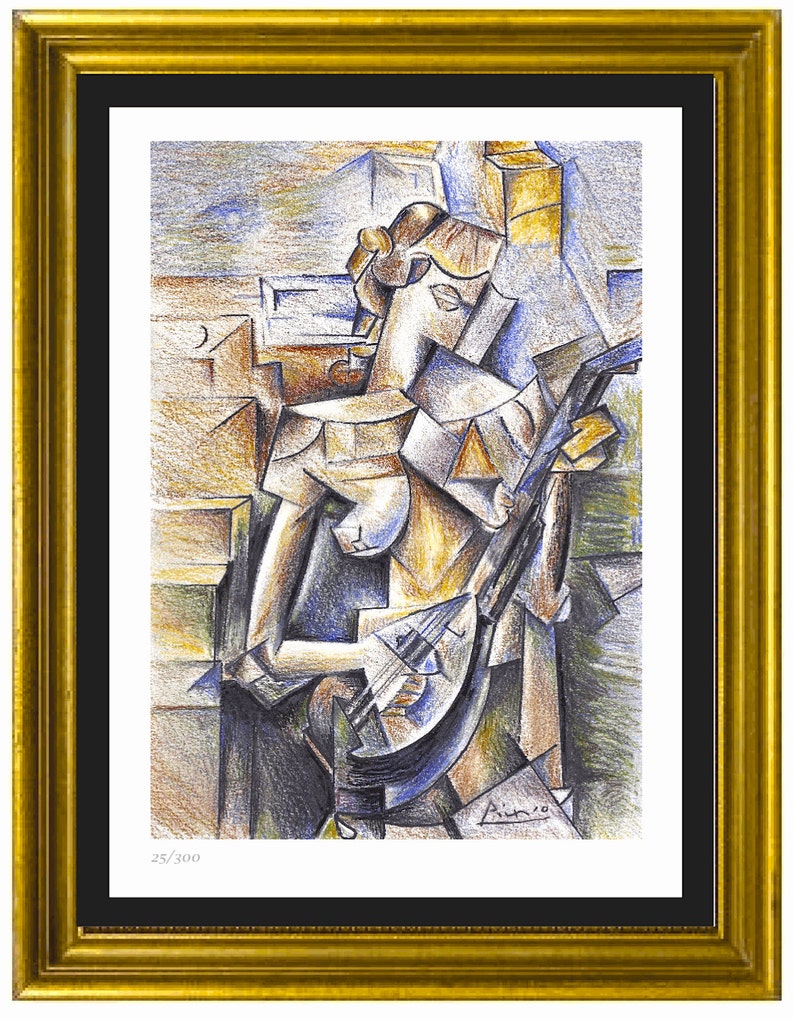 Pablo Picasso Girl With Mandolin Signed And Hand Numbered Limited Edition