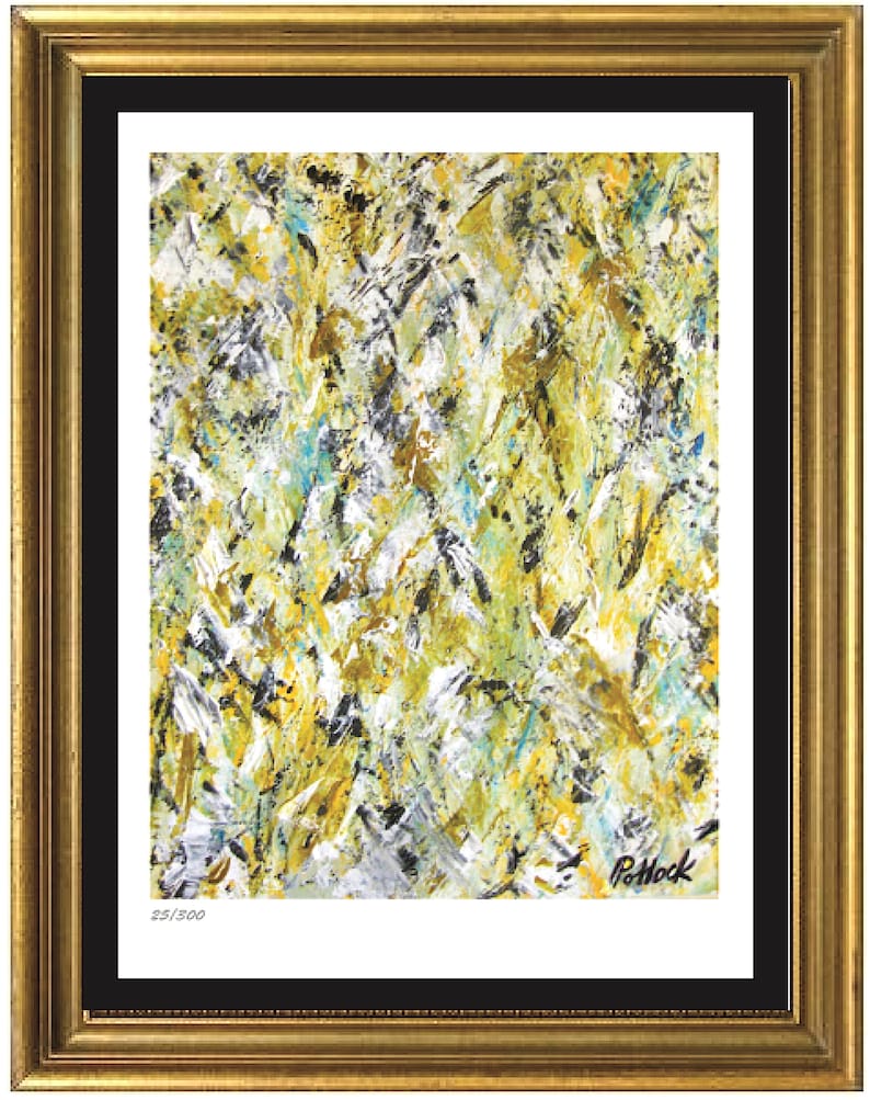 Jackson Pollock “winter Rhythm” Signed & Hand-numbered Ltd Edition ...