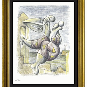 Pablo Picasso “bather With Beach Ball” Signed & Hand-numbered Limited Edition Lithograph Print ...