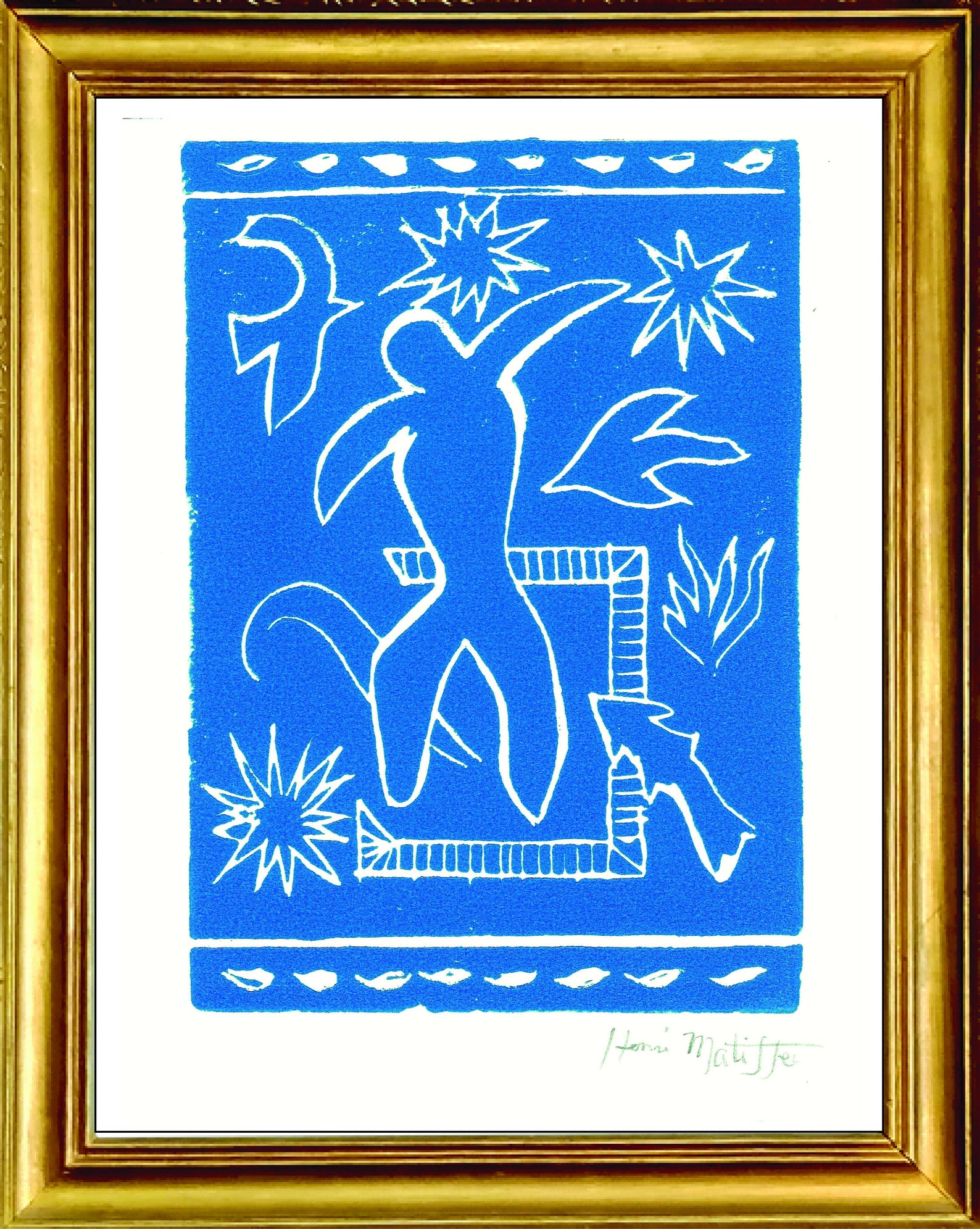 Henri Matisse “joyful Man” Original Hand-signed Limited Edition Linocut ...