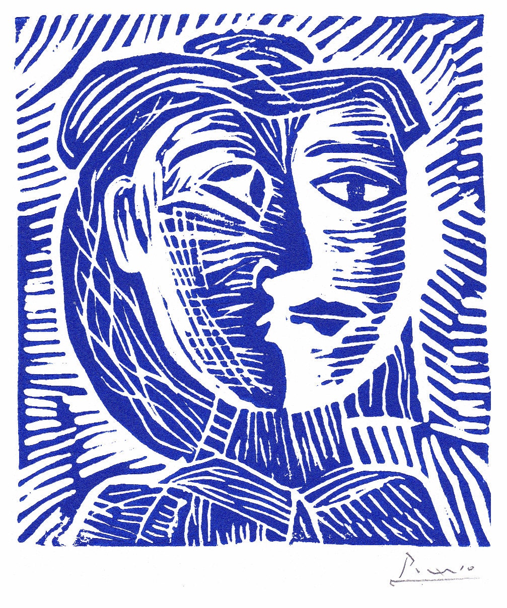 Picasso Lino Prints Pablo Picasso, Woman At The Window, 1962 | Hidden