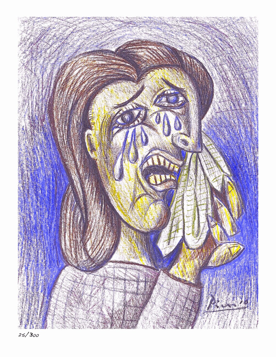 Pablo Picasso “the Weeping Woman II” Signed & Hand-numbered Limited ...