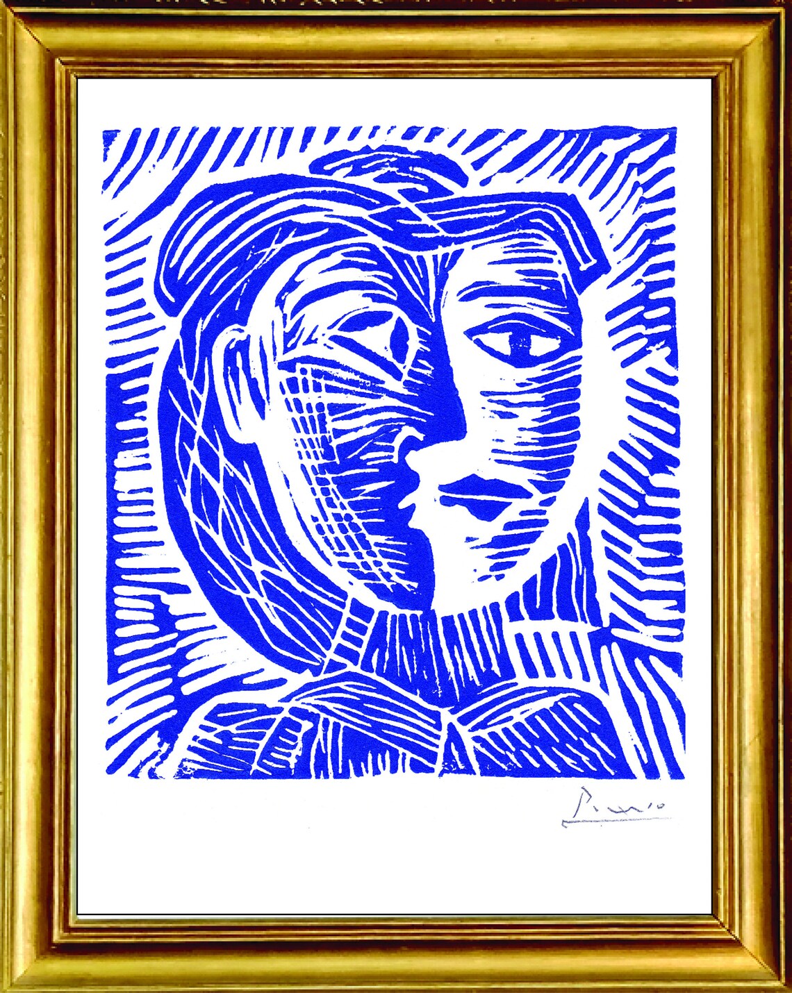 Pablo Picasso "Donna col cappello" Originale edizione limitata firmata ...