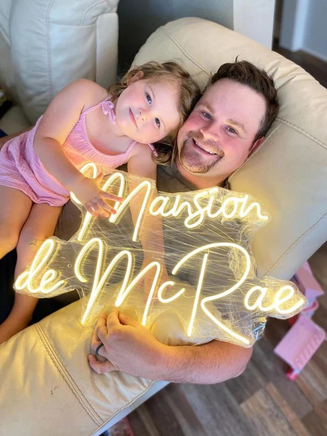 Custom Family Name Neon Sign – Personalized LED Last Name Light for ...