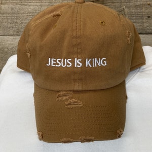 Jesus is King Baseball Hat-christian Baseball Hat-jesus-christian ...