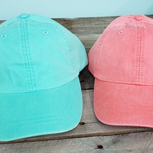Beach Hair Adams Baseball Hat coral or Sea Foam Free ...