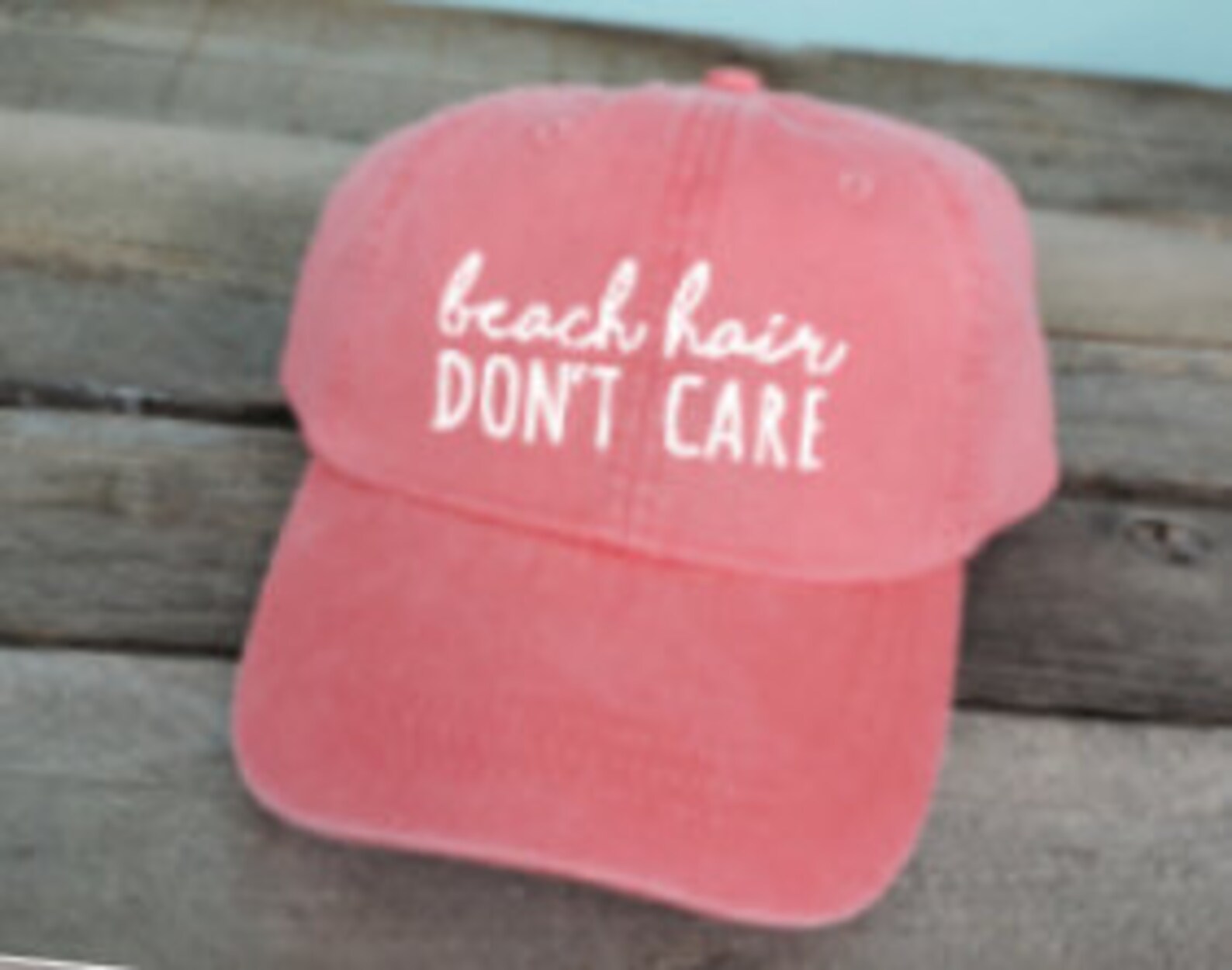 Beach Hair Adams Baseball Hat coral or Sea Foam Free - Etsy