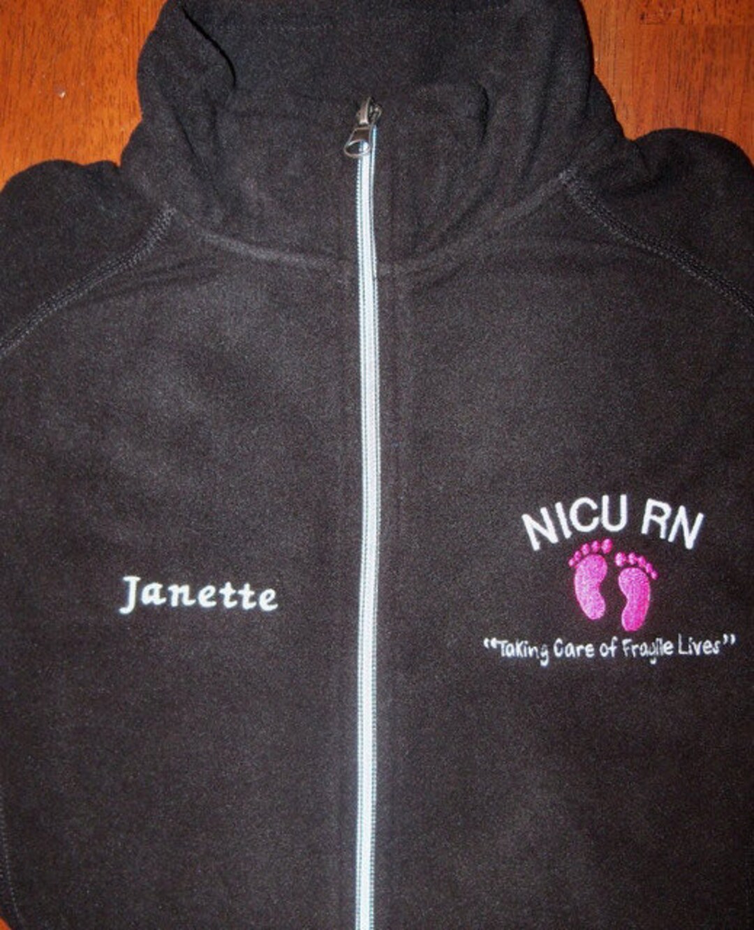 NICU RN Embroidered Fleece Jacket - Etsy