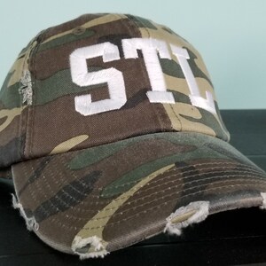 STL Distressed Hats-lots of Colors Availble-can Change to Any Letters ...