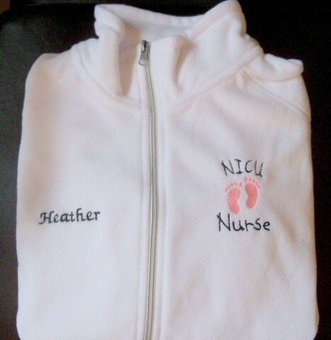Surgical Tech Embroidered Fleece Jacket NICU ER Nurse Ortho - Etsy