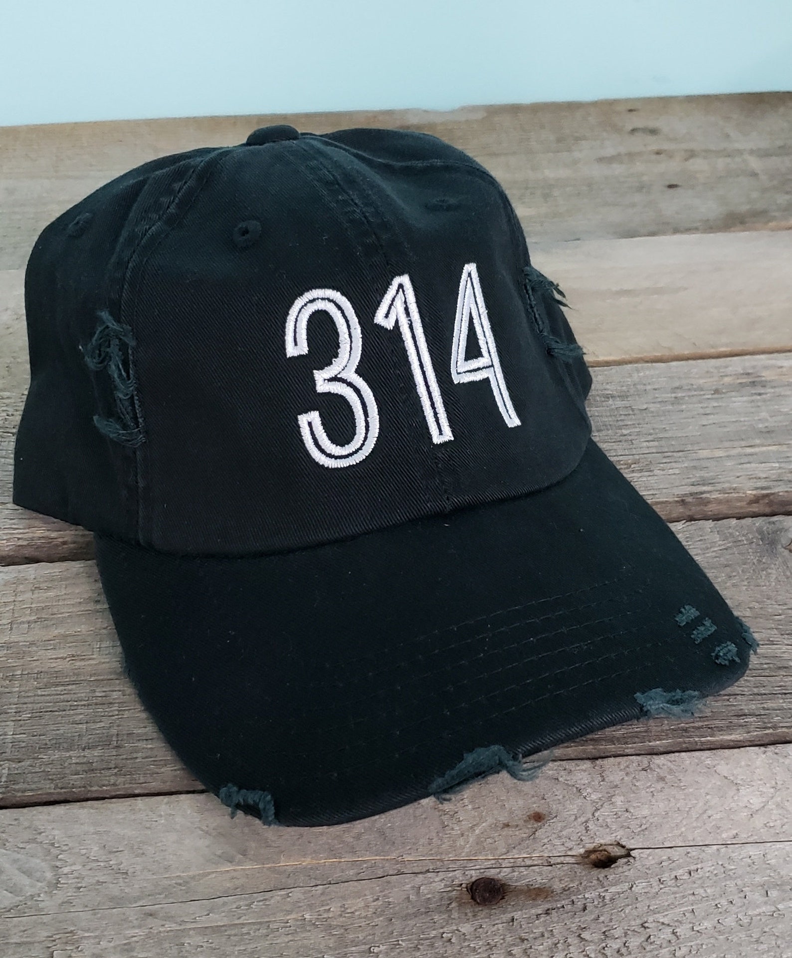 314 Area Code Distressed Baseball Hat St.louis Camo Airport - Etsy
