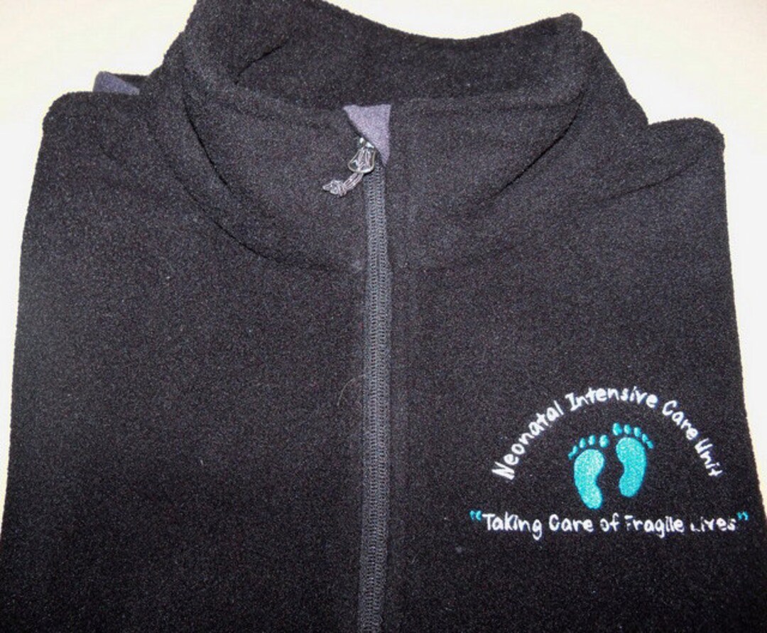 Neonatal Intensive Care Unit Embroidered Fleece Jacket - Etsy