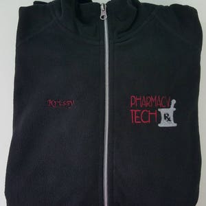 Custom Pharmacy Fleece Jacket - Etsy