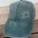 Beach Baseball Hat Sunshine Design pigment - Etsy