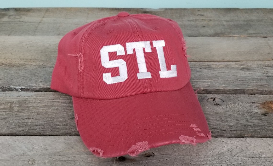 STL Distressed Hats Camoredblack-saint Louisbaseball Hats - Etsy