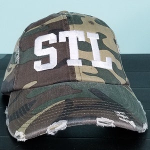 STL Distressed Hats-lots of Colors Availble-can Change to Any Letters ...