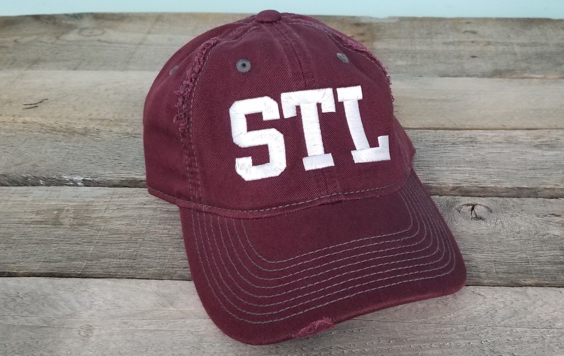 STL Distressed Hats Camoredblack-saint Louisbaseball Hats | Etsy