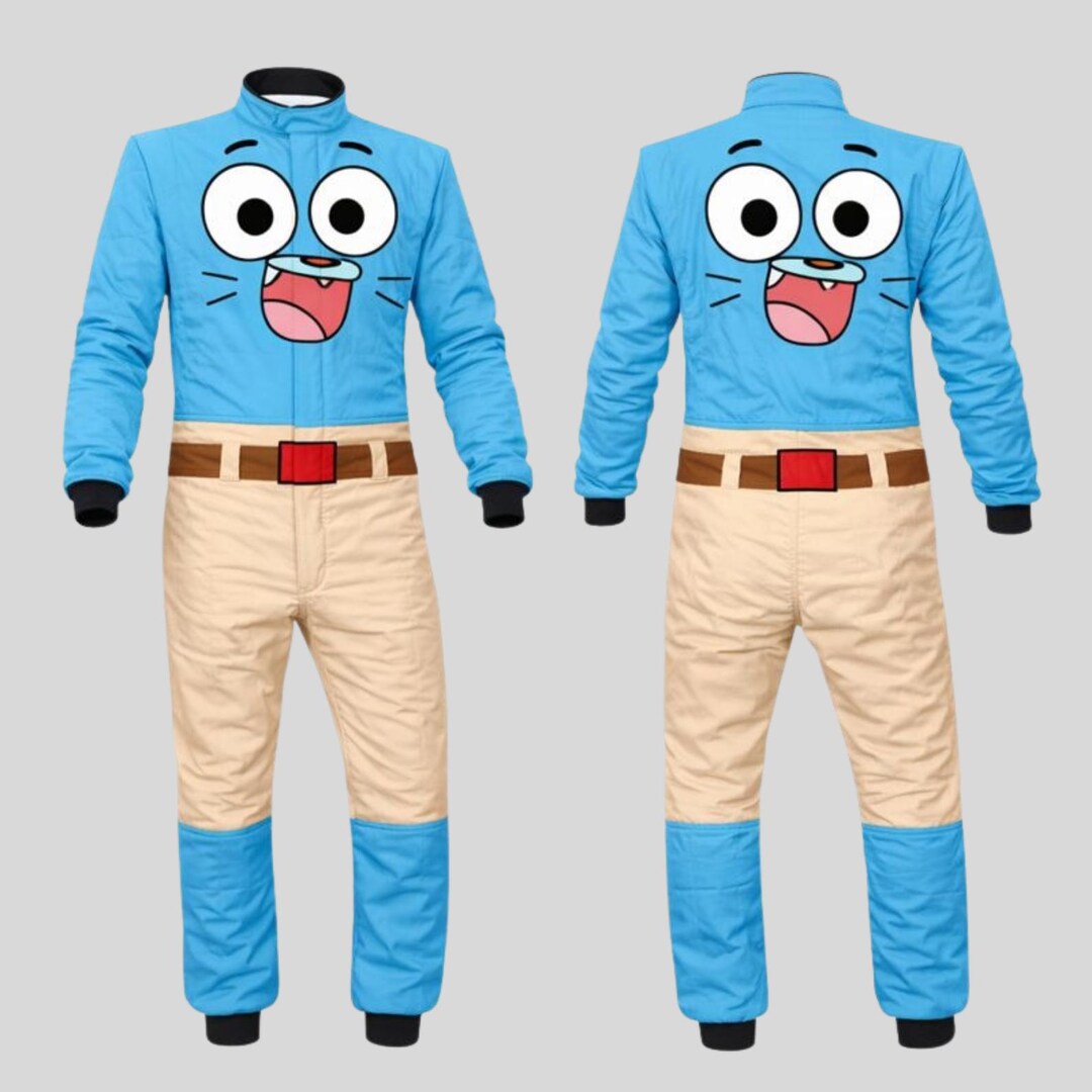Wonderfully Weird Gumball Cartoon Series Costume Jumpsuit, Full Body ...