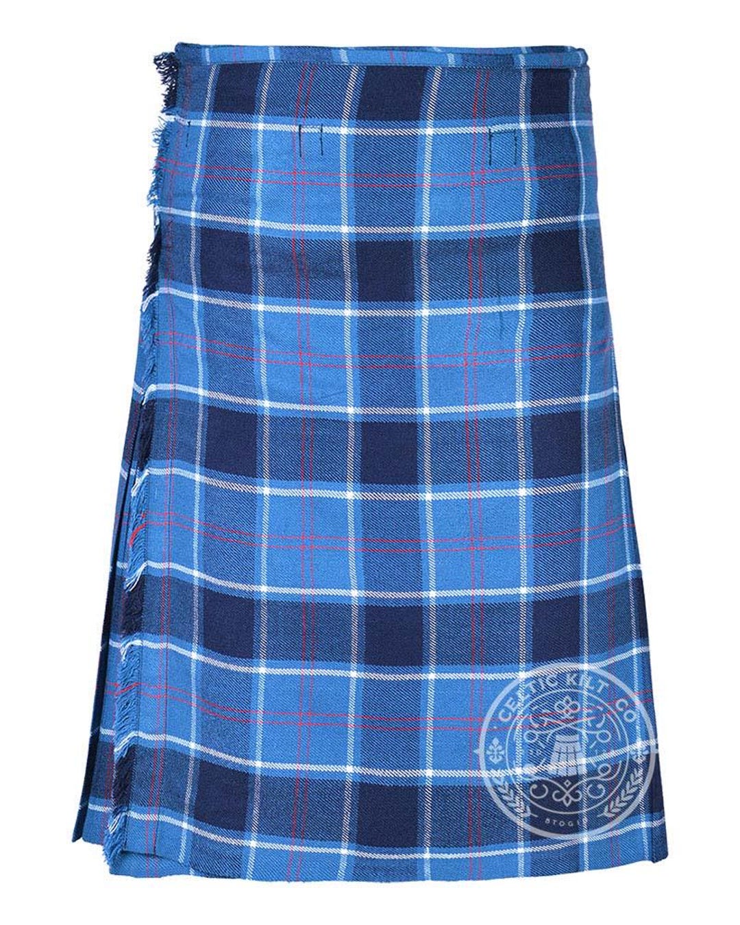 Scottish Clan Kerr Tartan Kilt – Handmade 8-yard Heavyweight Wool – Men ...