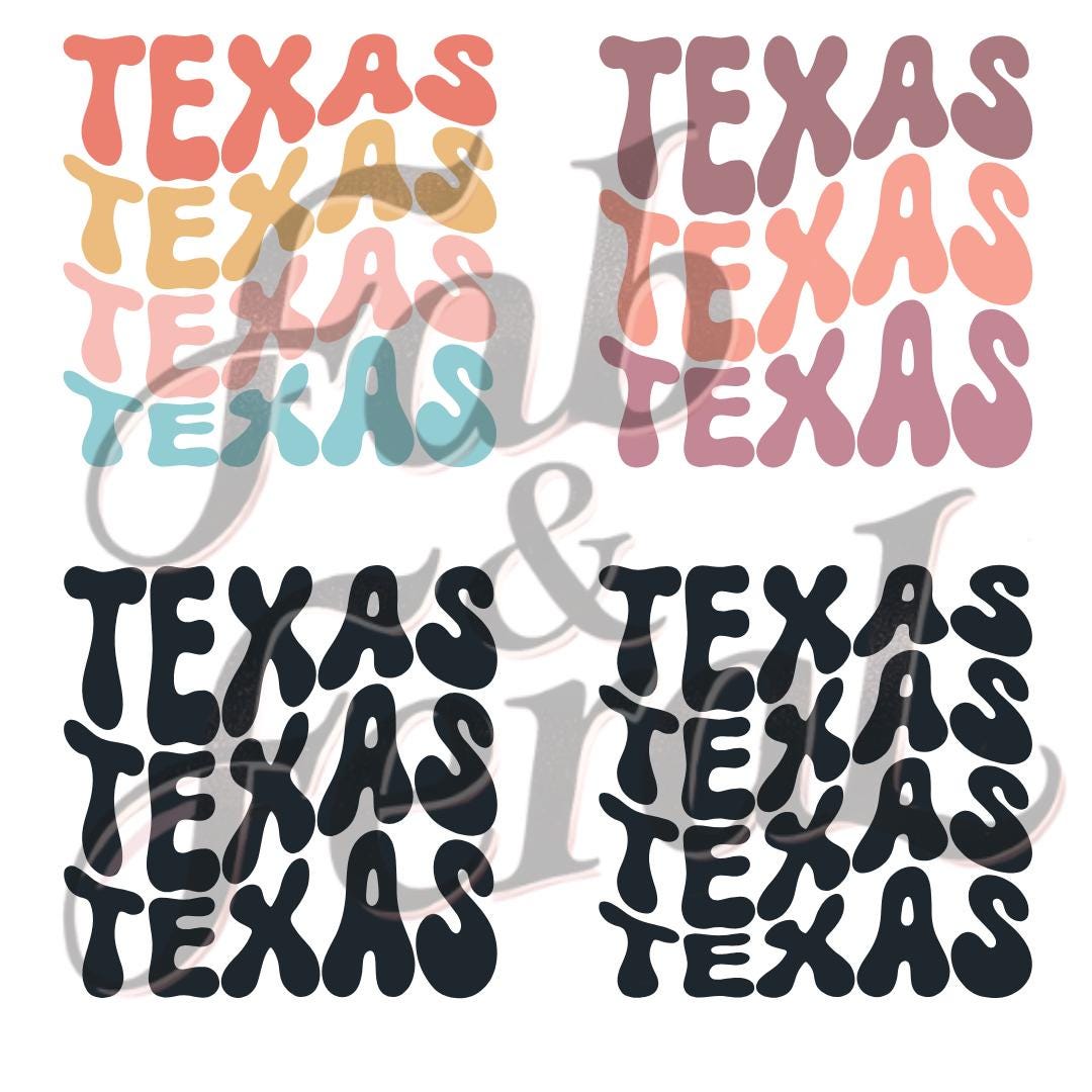 Texas Lettering BUNDLE Digital Download - Etsy
