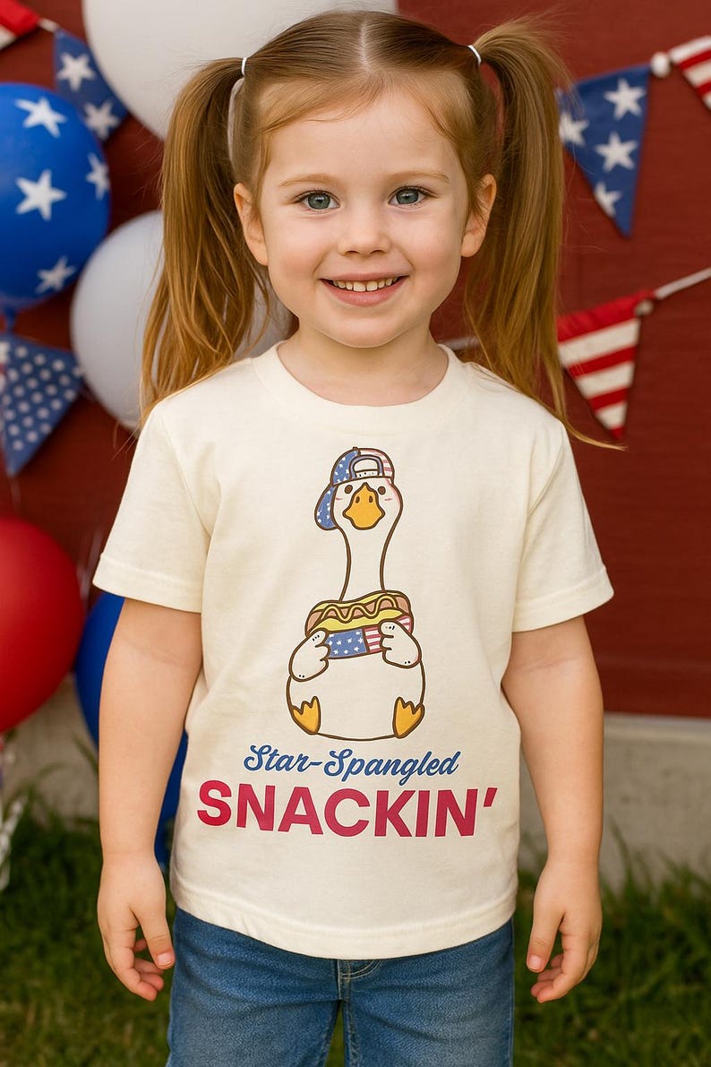 Star-spangled Snackin’ – 4th of July Goose Printable | Cute Patriotic ...