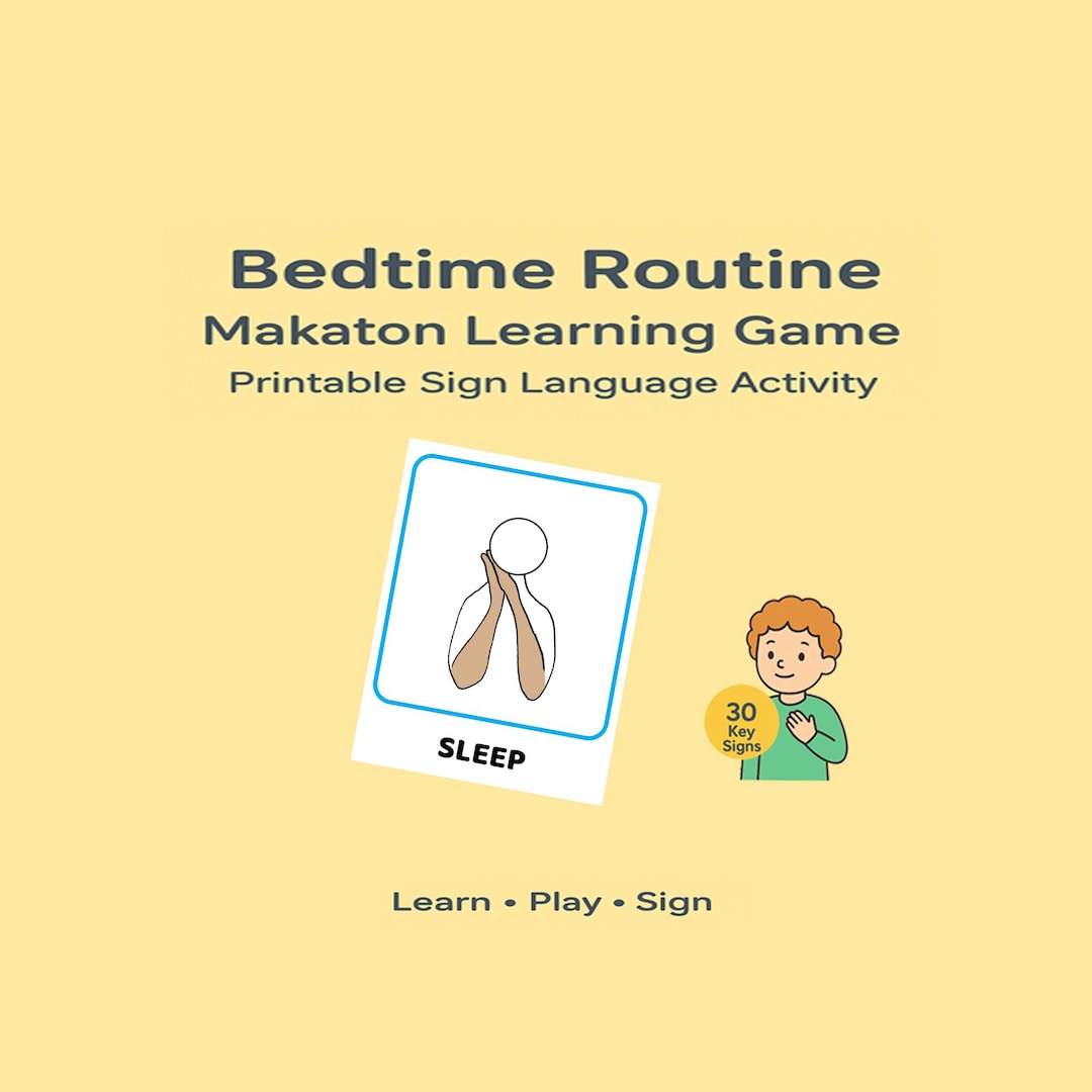 Makaton Bedtime Routine Learning Game | Communication Cards | Now Next ...