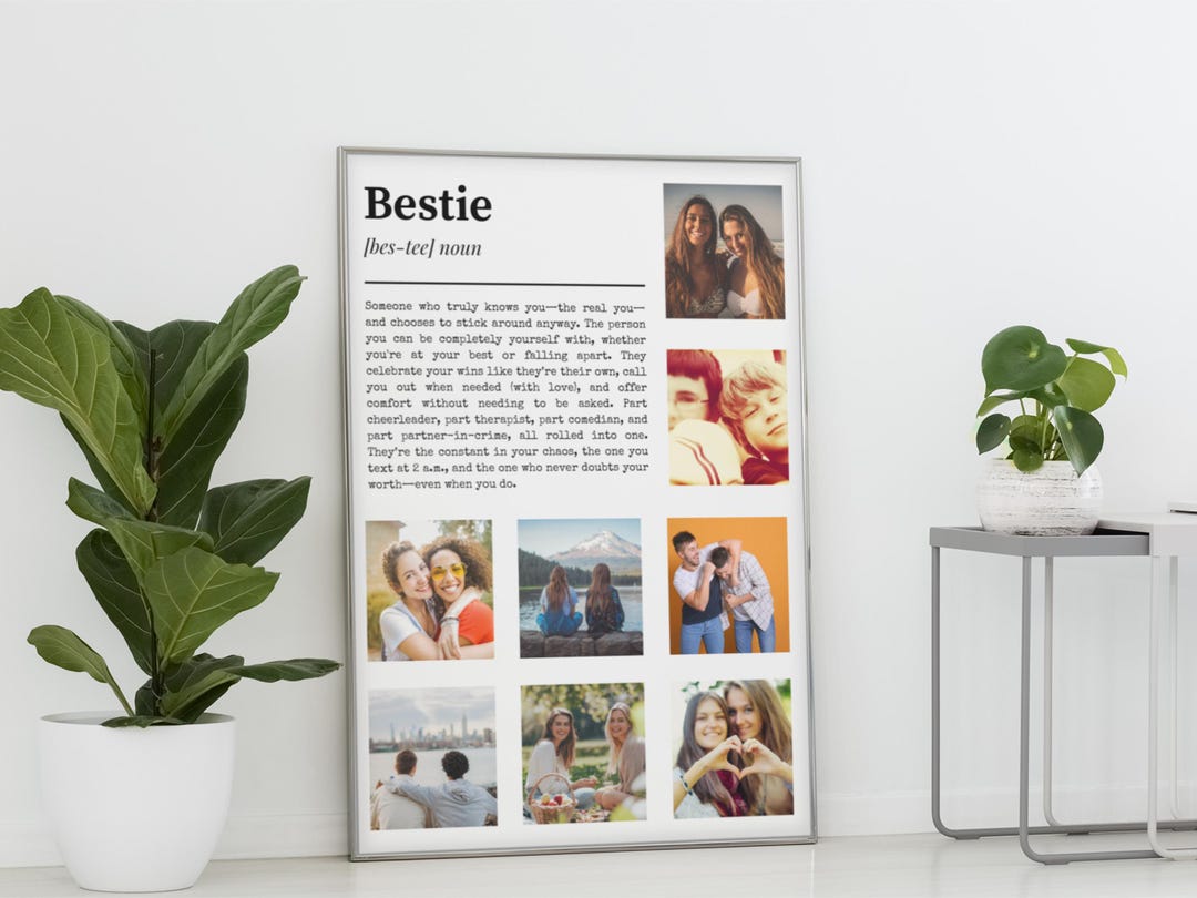 Personalized Bestie Photo Collage Print: Dictionary Definition (digital ...