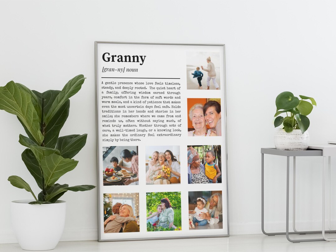 Custom Granny Photo Collage Print – Mother's Day Gift (digital Print ...