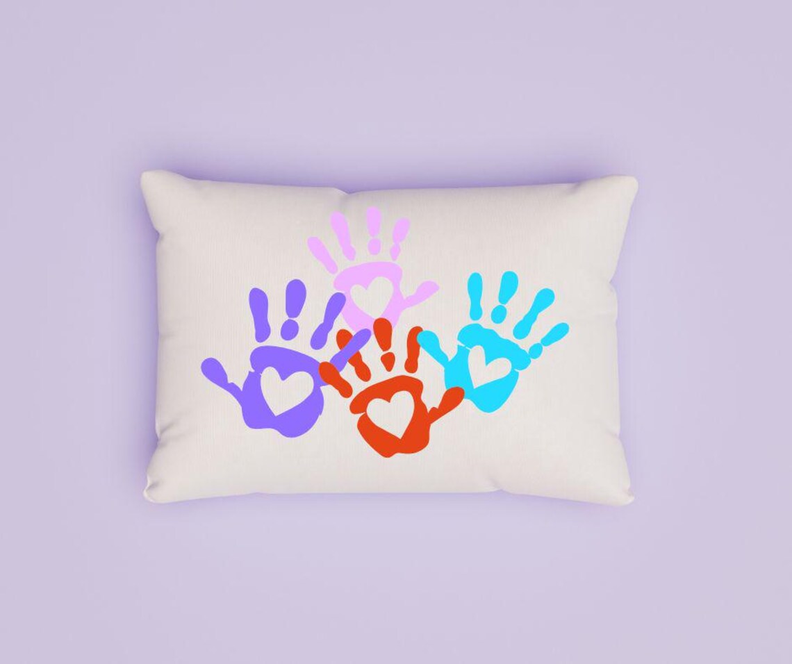 Handprint SVG Bundle, Handprint Clipart, Handprint SVG Cut Files for ...