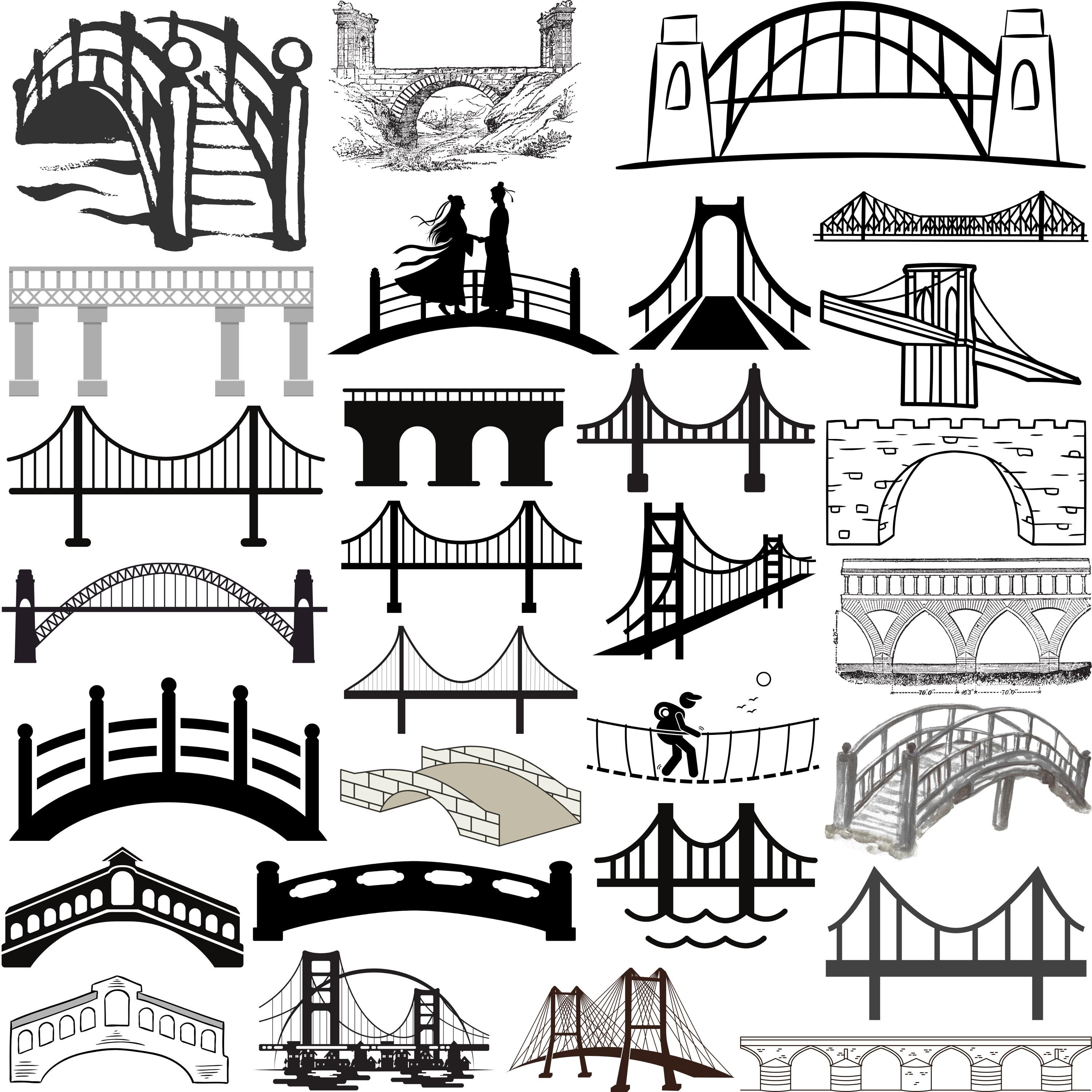 Bridge Svg, Bridge Cricut, Bridge Silhouette, Bridges Svg Design ...