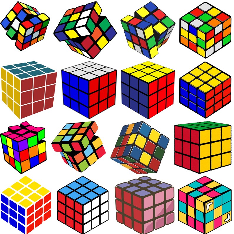 Rubiks Cube SVG, Rubiks Clipart, Cute SVG Cut Files, Rubiks Cube ...