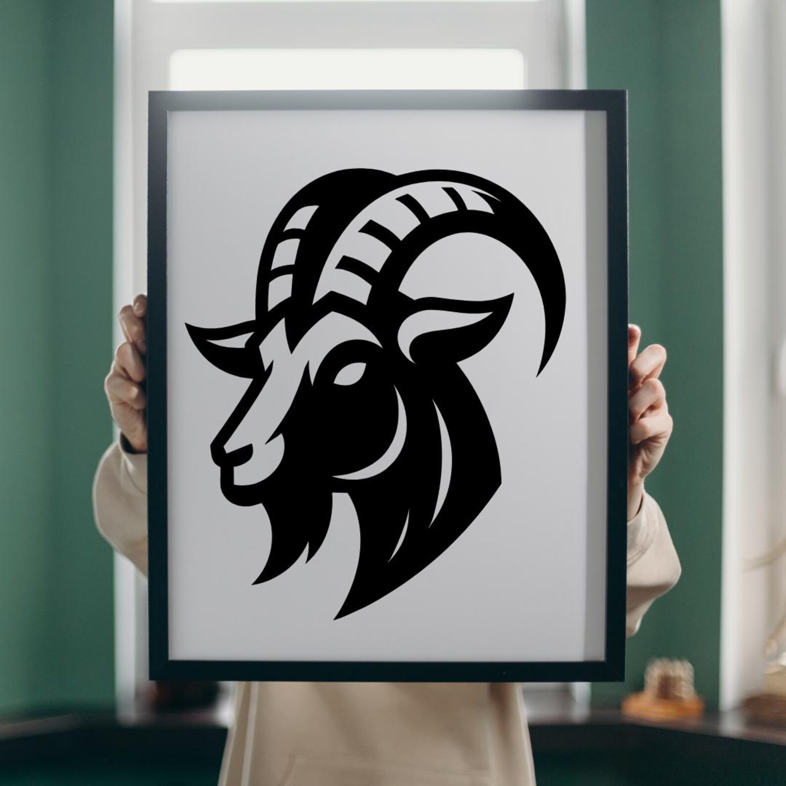 Ram Head SVG Bundle, Ram Face Svg, Ram Silhouette, Ram Cut Files for ...