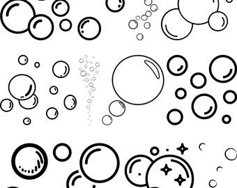 Bubbles SVG Bundle, Bubbles PNG Bundle, Bubbles Clipart, Bubbles SVG ...
