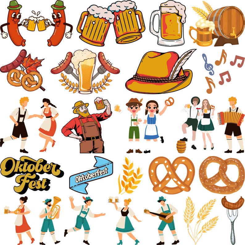Oktoberfest SVG Bundle: Beerfest Clipart (digital Download) - Etsy