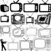 TV Svg, Television TV SVG Bundle. Led Screen Silhouette, Tv Vector ...