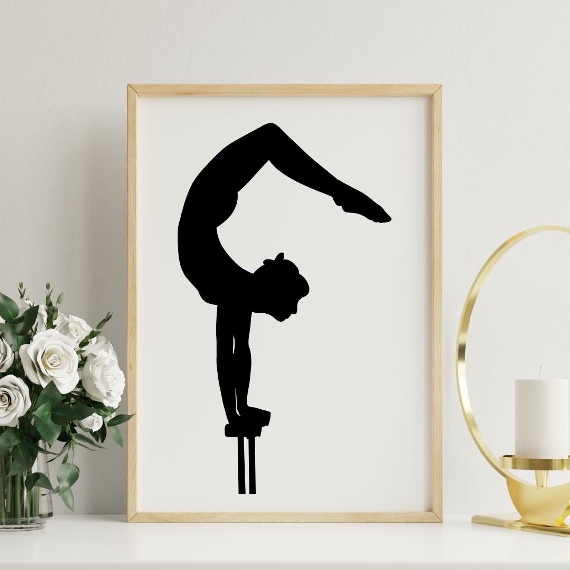 Gymnastic Svg Bundle, Gymnastic Silhouette , Gymnastics Girl Cut File ...