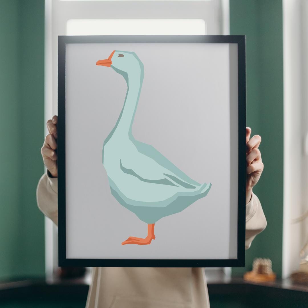 Goose Svg Bundle, Farm Animal Svg, Country Goose Svg, Geese Silhouette ...