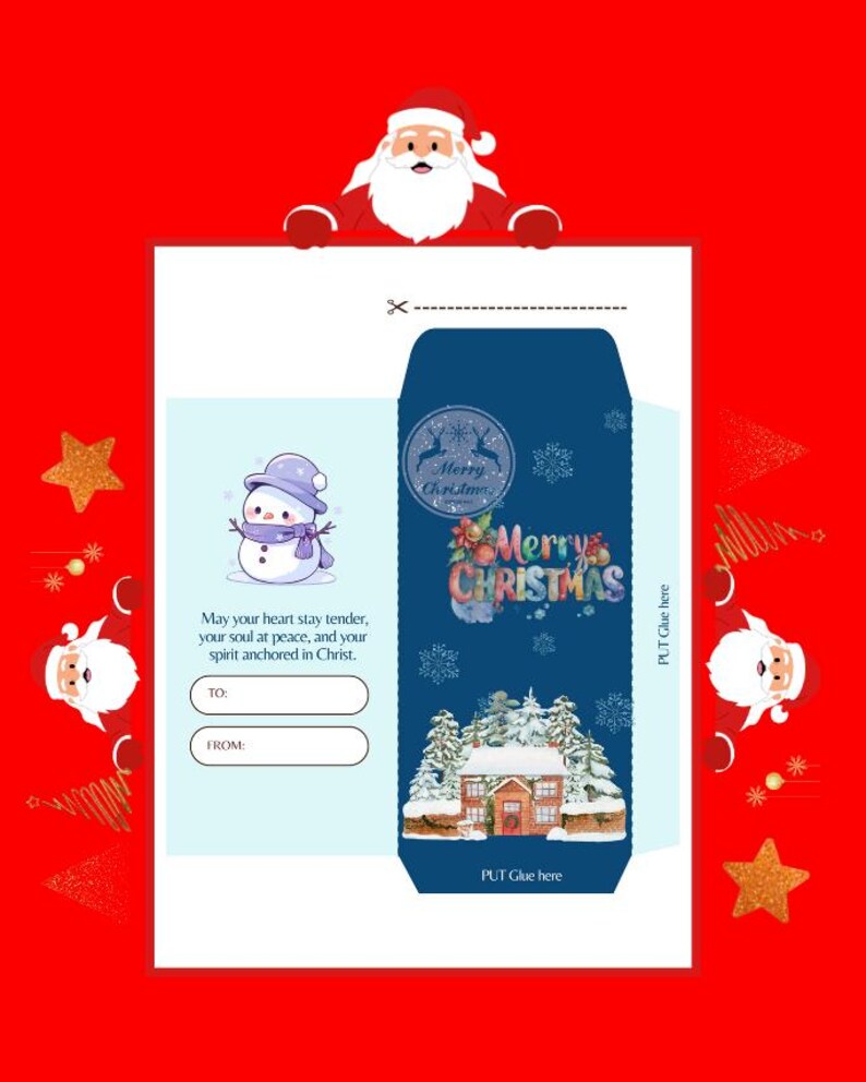 Christmas Dear Santa Letter and Envelope Printable Set | Kids Holiday ...