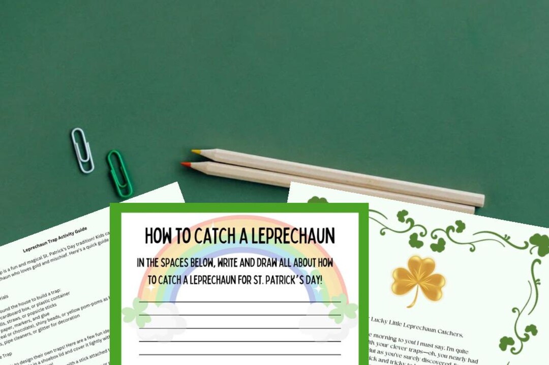 Leprechaun Trap Activity Bundle Instant Download - Etsy