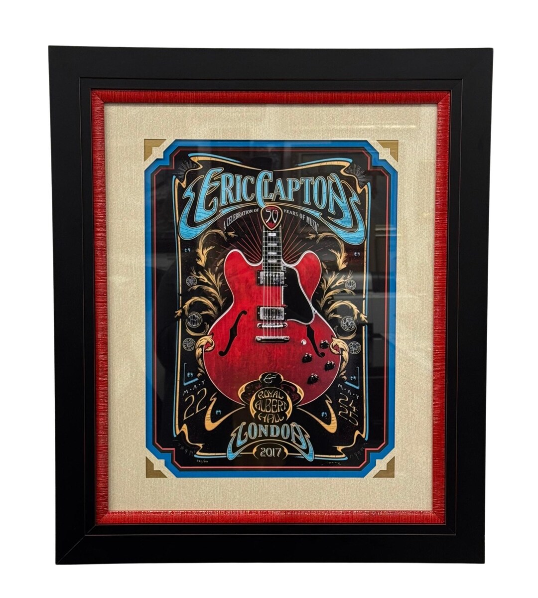 Eric Clapton Concert Poster Live at Royal Albert Hall - Rock N Roll ...