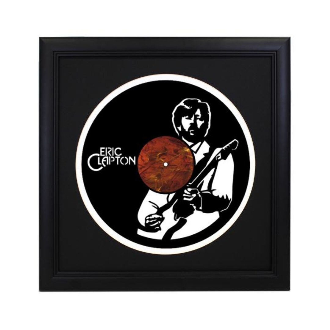 Custom Eric Clapton Die Cut Record - Home Decor, Retro Album Decor ...