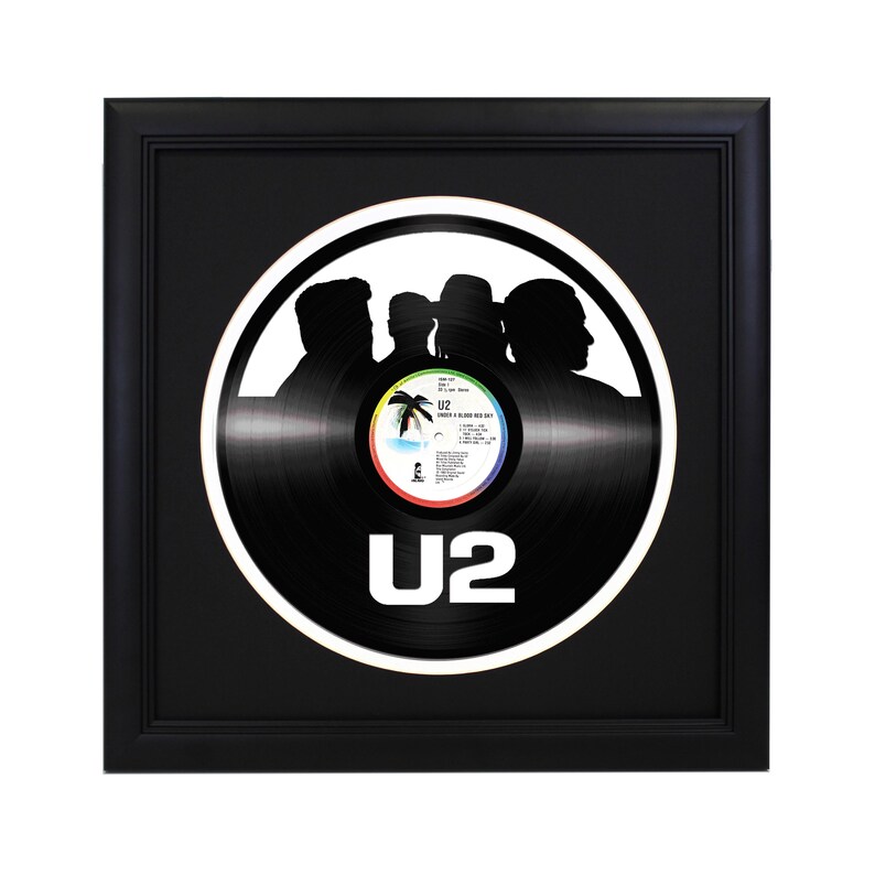 Custom U2 Die Cut Record Rock N Roll Art Original Viny Retro Decor Gift ...
