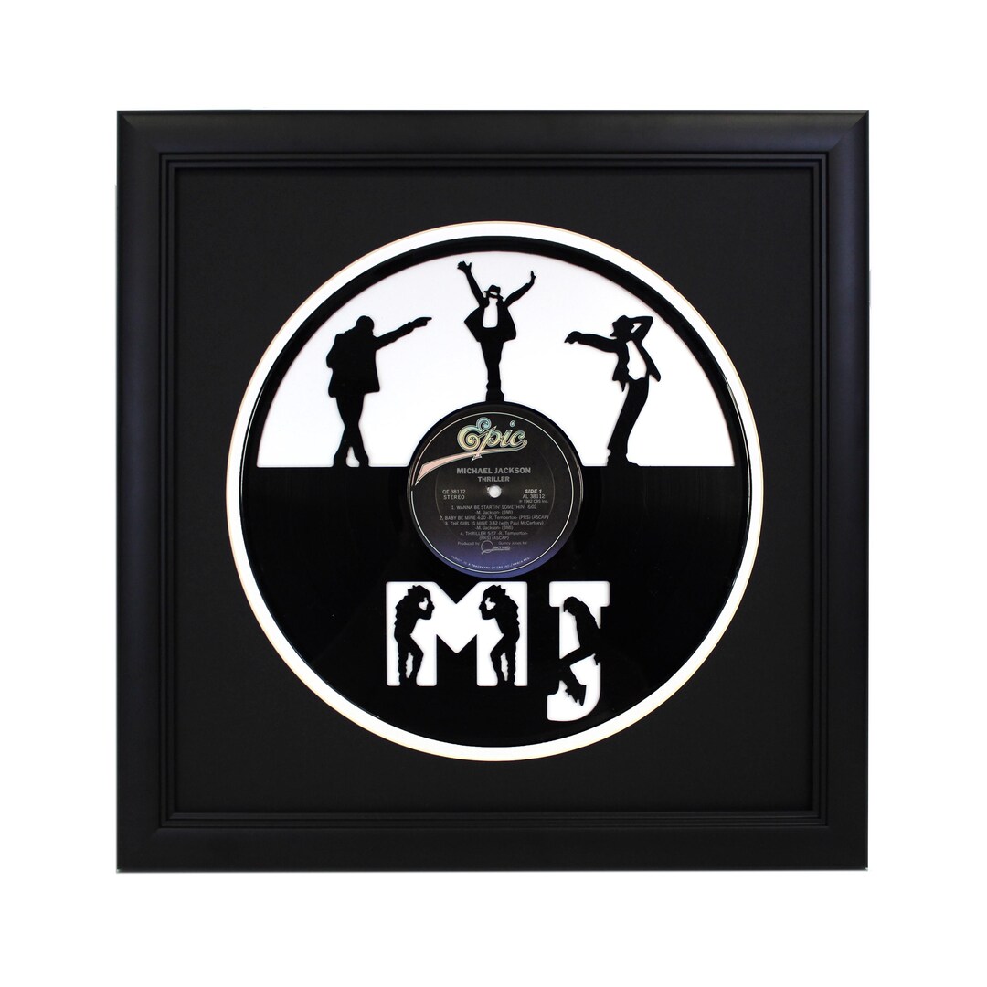 Custom Michael Jackson Die Cut Record - Home Decor, Retro Album Decor ...