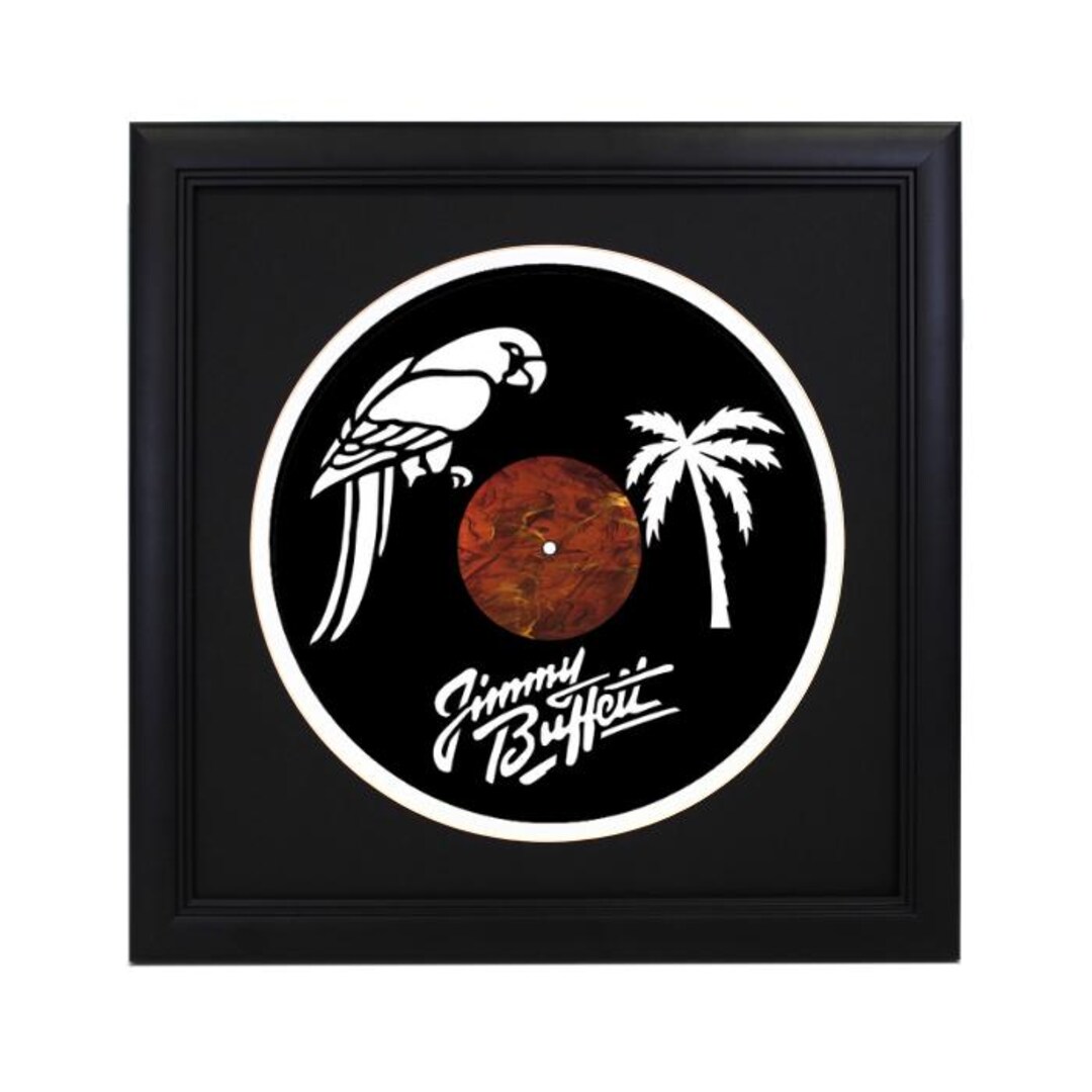 Custom Jimmy Buffett Die Cut Record - Home Decor, Retro Album Decor ...