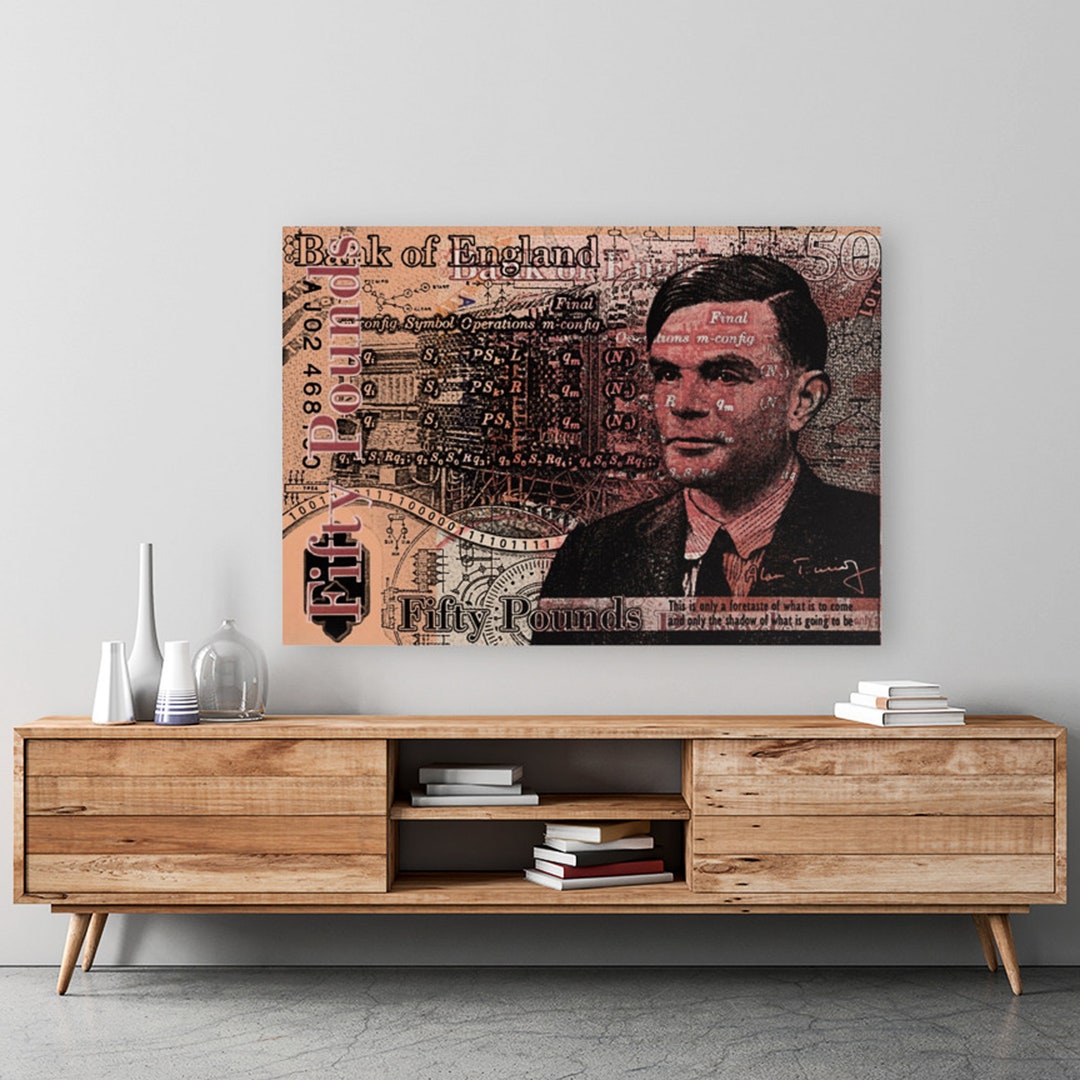 Alan Turing 50 Pound Banknote Pop Art Warhol Style Collage - Etsy