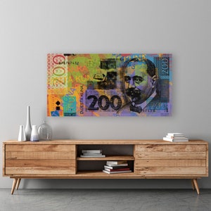 Stjepan Radic - 200 Kuna Banknote Pop Art Andy Warhol Style Print - Etsy