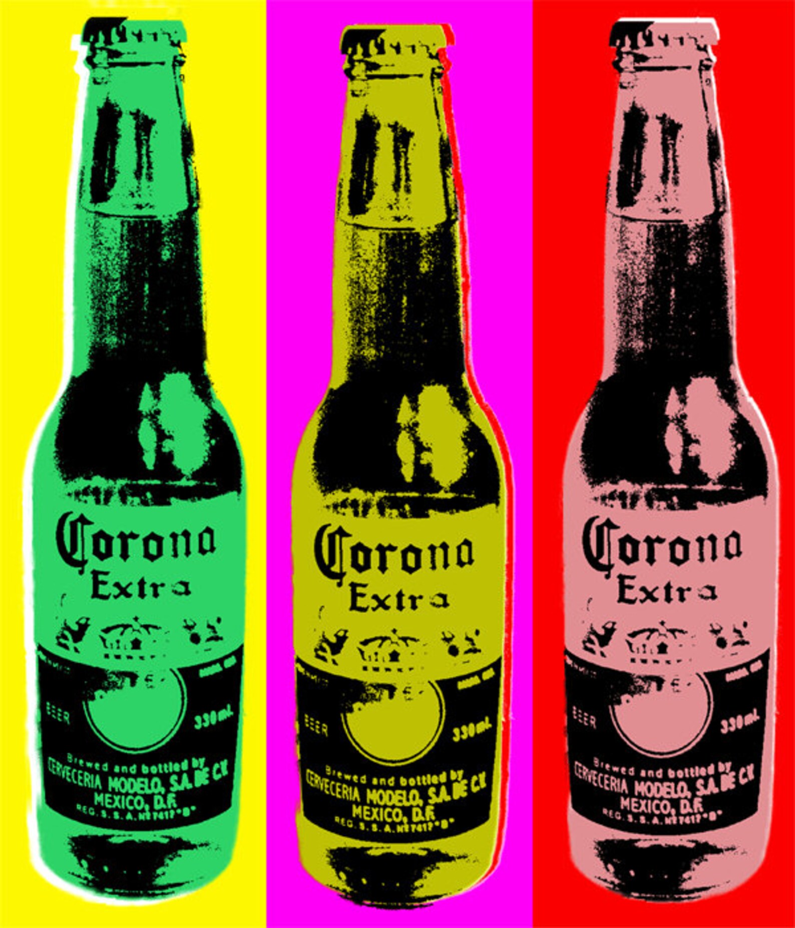 Corona Beer Pop Art Warhol Style Print - Etsy