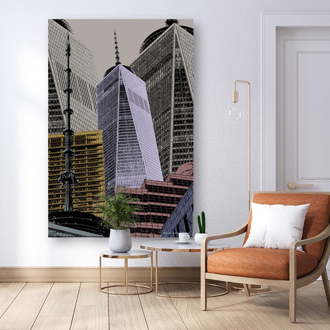 One WTC - Freedom Tower - NYC - Pop Art Warhol Style Print - Etsy