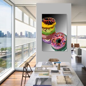 Donut Pop Art Print Multicolors Sprinkles - Etsy