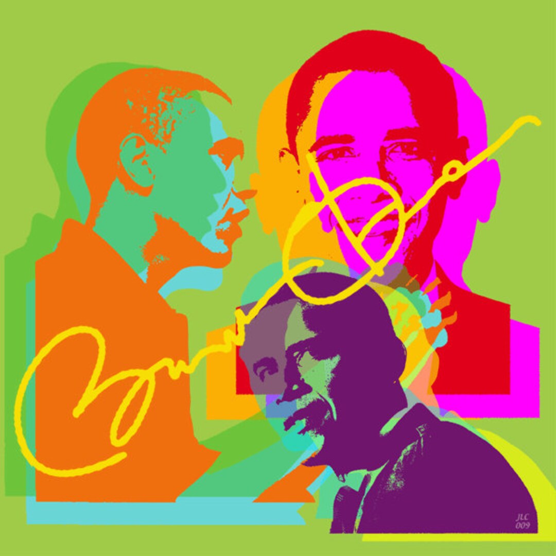Obama Pop Art Warhol Style Collage Print - Etsy